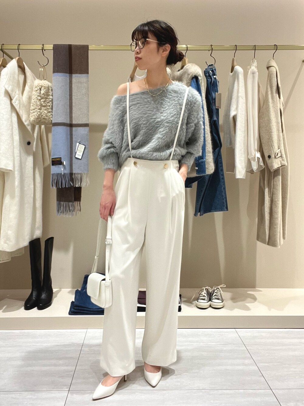 SAYAKA(エマ ルージュ・ヴィフ ルクアイーレ店)｜EMMA ROUGE VIFのニット/セーターを使ったコーディネート - WEAR