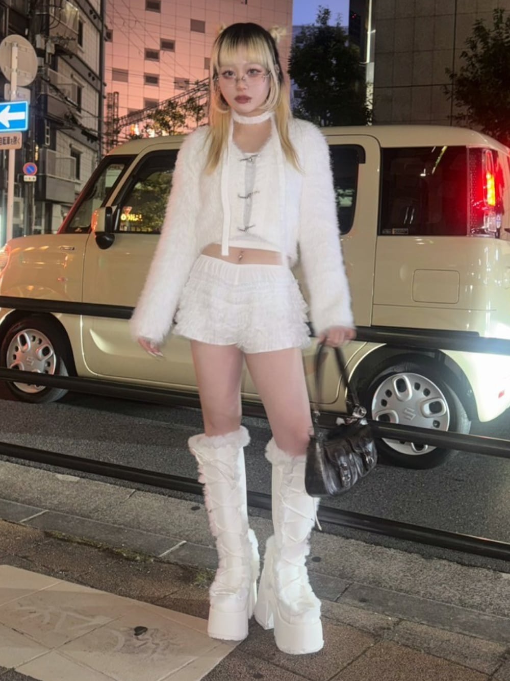 Never mind the XU / Chikashitsu+(Never mind the XU / Chikashitsu+)｜XUのカーディガン/ボレロを使ったコーディネート - WEAR