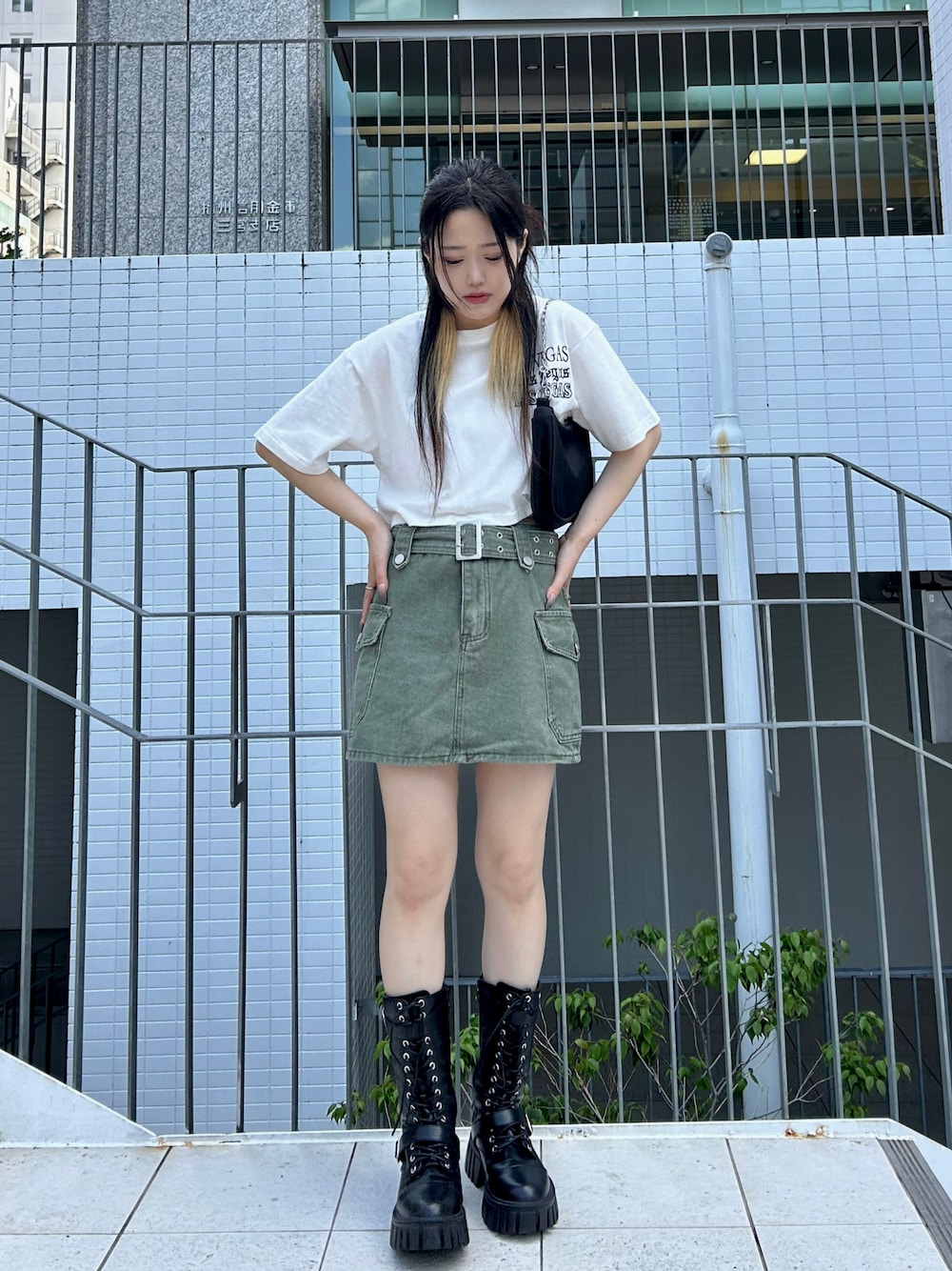 asuka｜SPINNSのデニムスカートを使ったコーディネート - WEAR