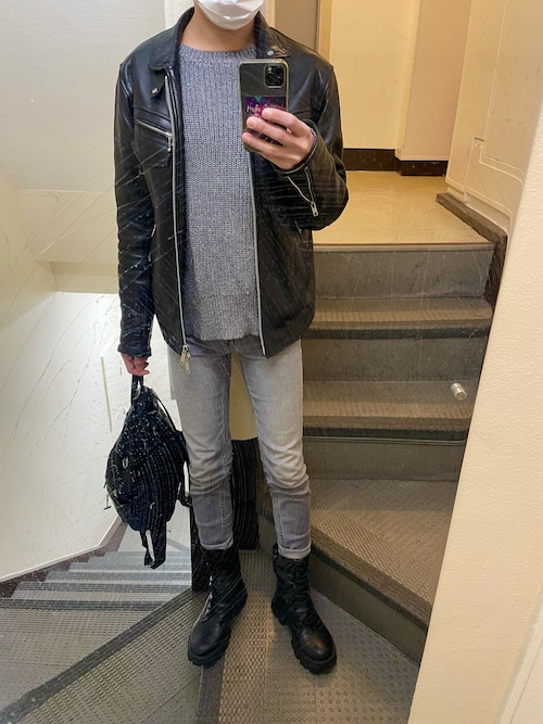 JUN｜Buffalo Bobsのライダースジャケットを使ったコーディネート - WEAR