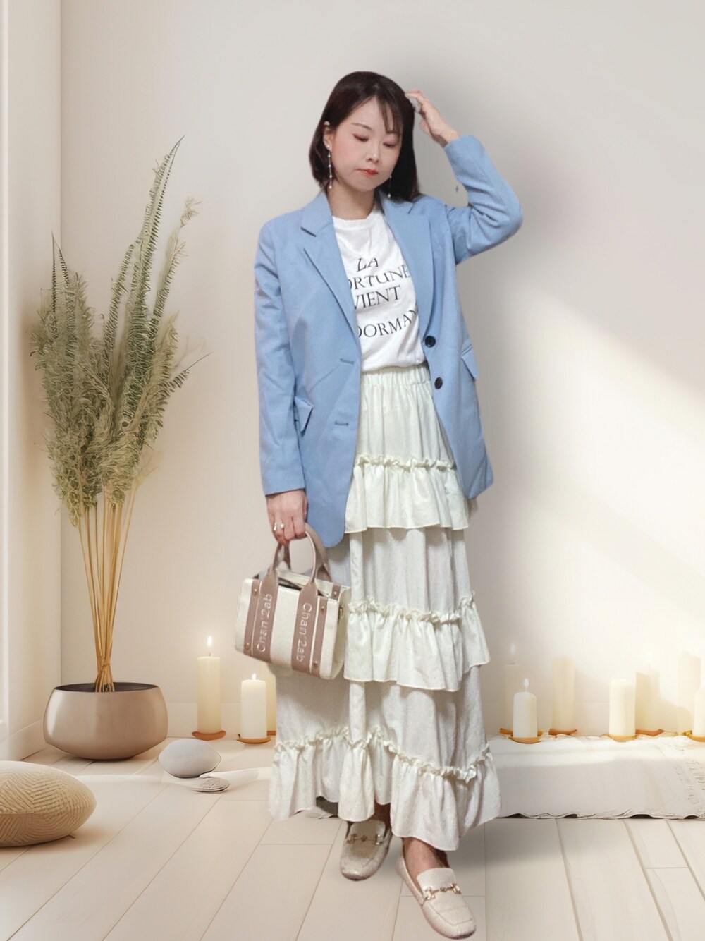 yuka｜GUのテーラードジャケットを使ったコーディネート - WEAR