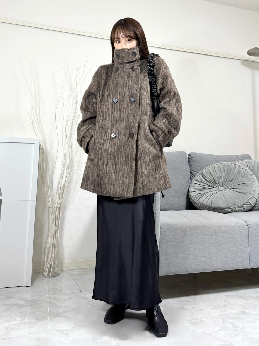 Haruka｜JUNOAHのステンカラーコートを使ったコーディネート - WEAR