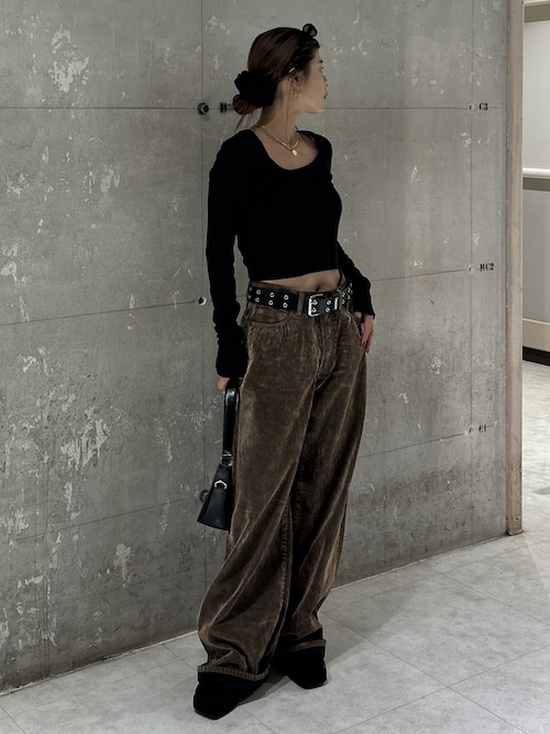 セール】【25年AW新作】【セットアップ対応】MIDRISE CORDUROY BAGGY