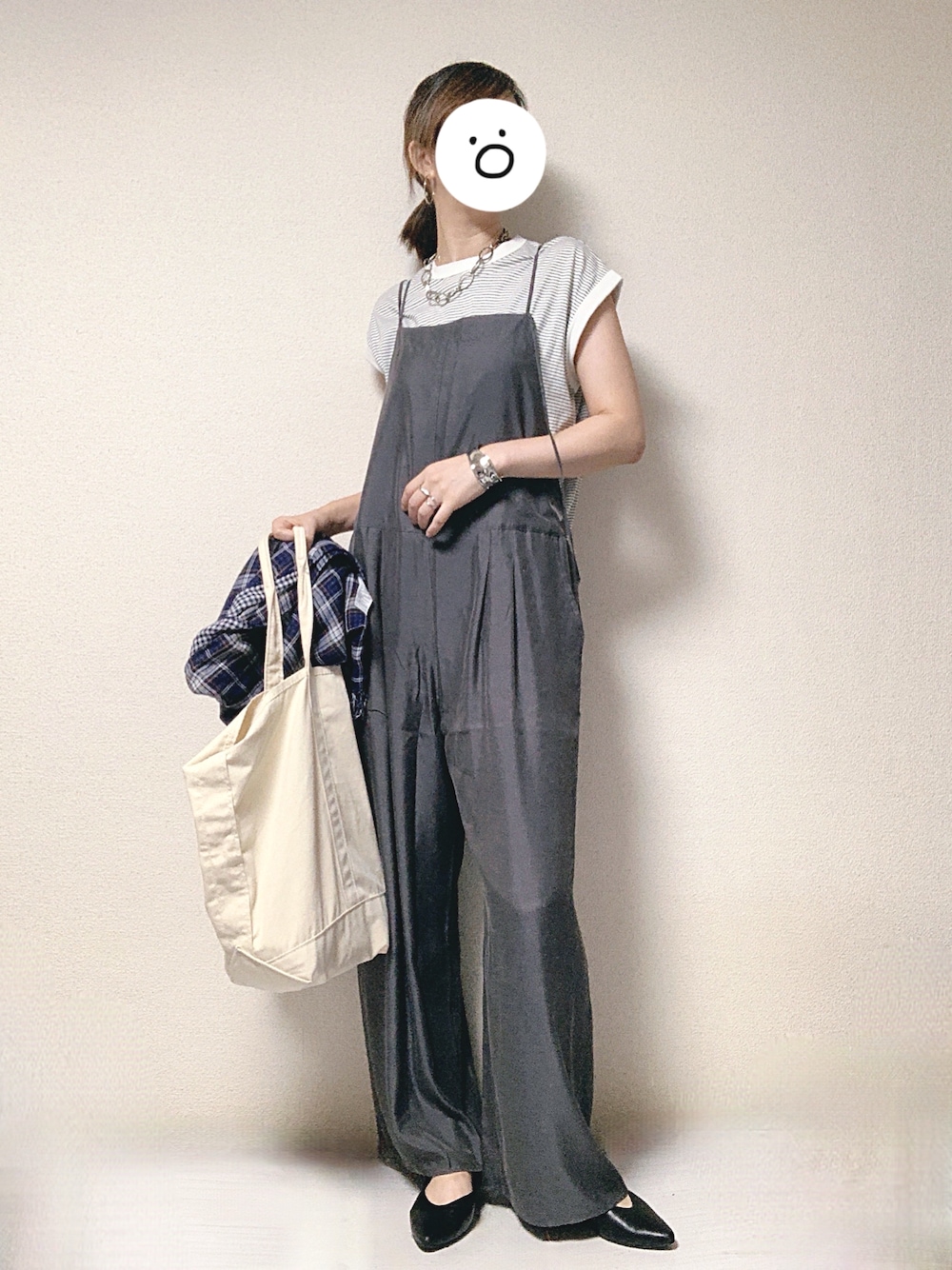 couko｜FRAMeWORKのサロペット/オーバーオールを使ったコーディネート - WEAR