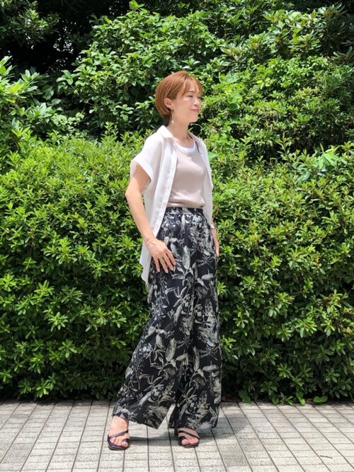 強撚ガステレコ／オーガニック レイヤードタンクトップ（タンクトップ