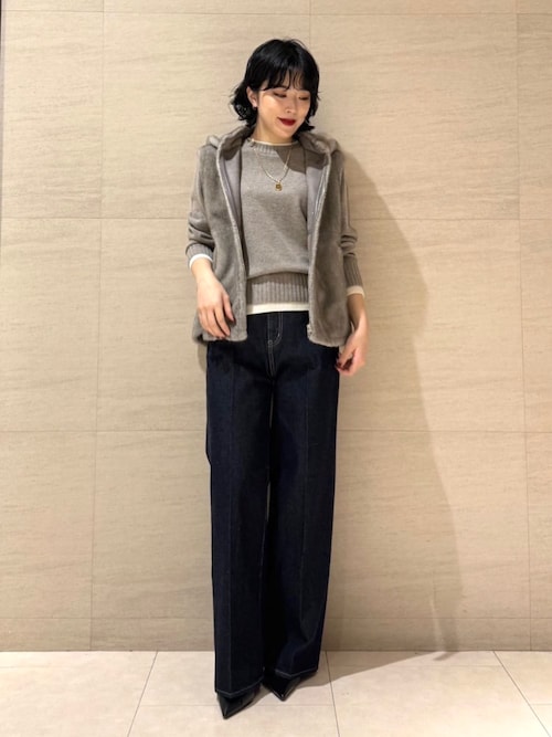 セール】エコファー リバーシブルジレ（ベスト）｜K.T KIYOKO TAKASE