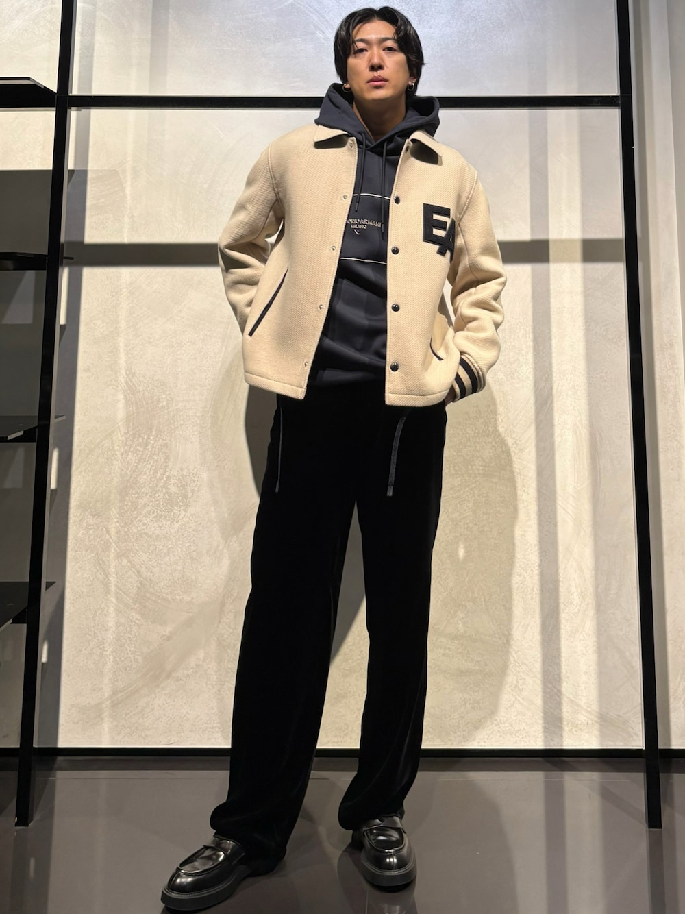 IBUKI(EMPORIO ARMANI 金沢)｜EMPORIO ARMANIのスウェットを使ったコーディネート - WEAR