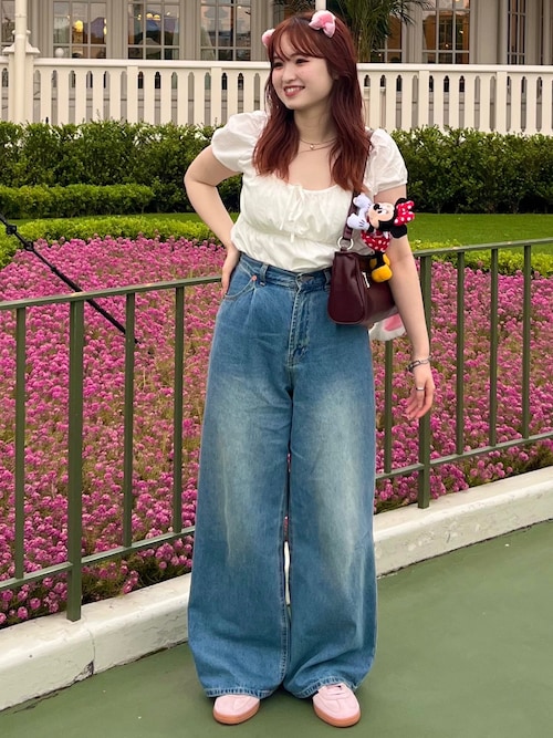 RINA｜DISCOATのデニムパンツを使ったコーディネート - WEAR