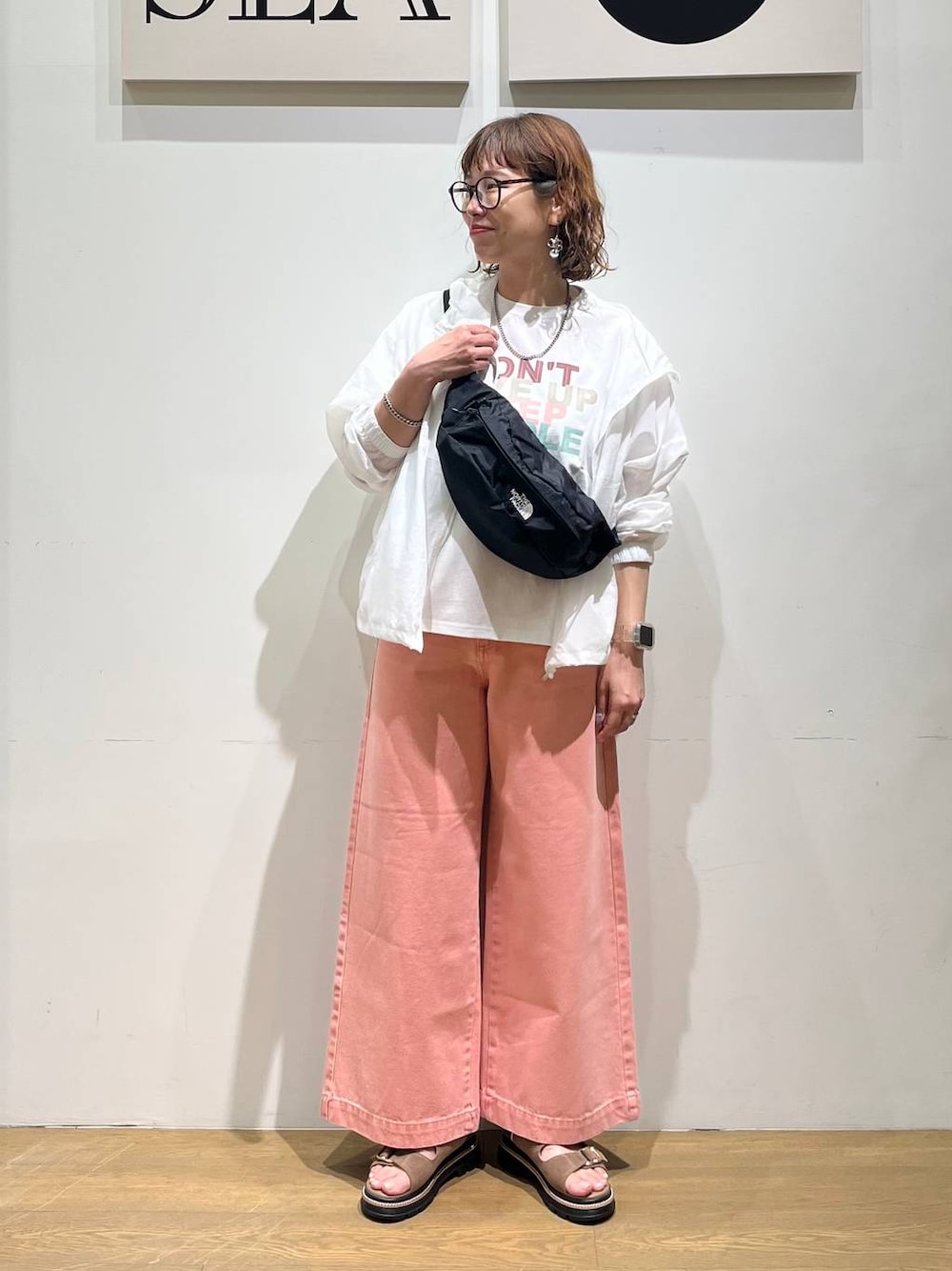 moco(BAYFLOW モレラ岐阜)｜niko and...のメガネを使ったコーディネート - WEAR