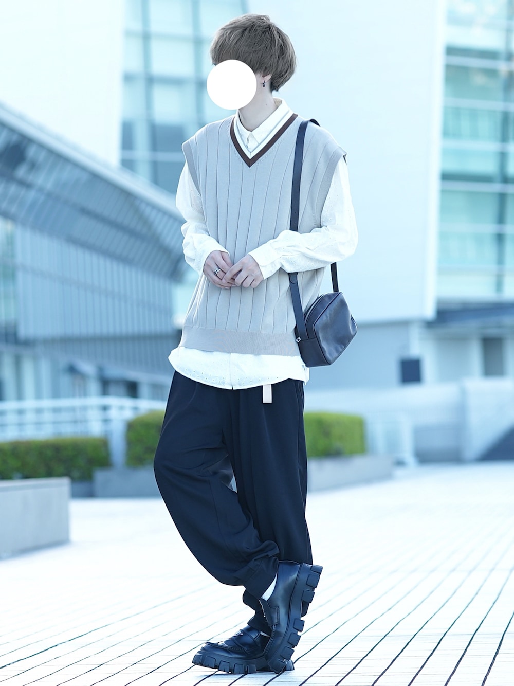 とっしー｜GUのベストを使ったコーディネート - WEAR