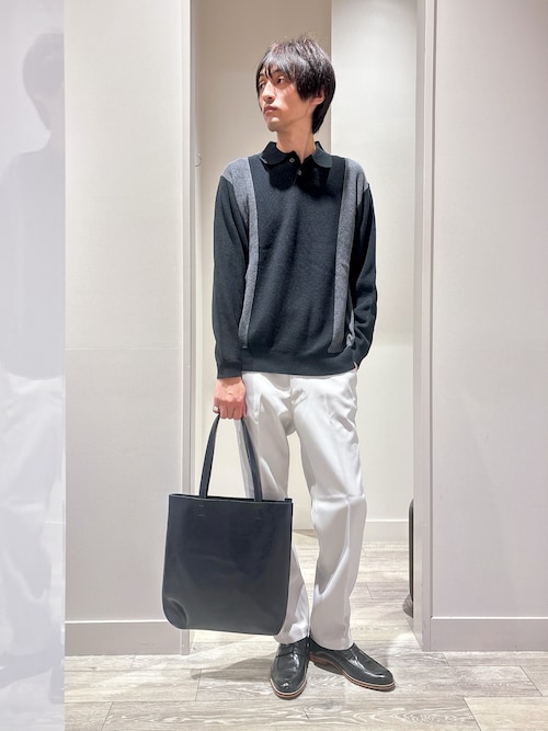 スプリットレザー 縦型 トートバッグ（トートバッグ）｜ABAHOUSE GRAY