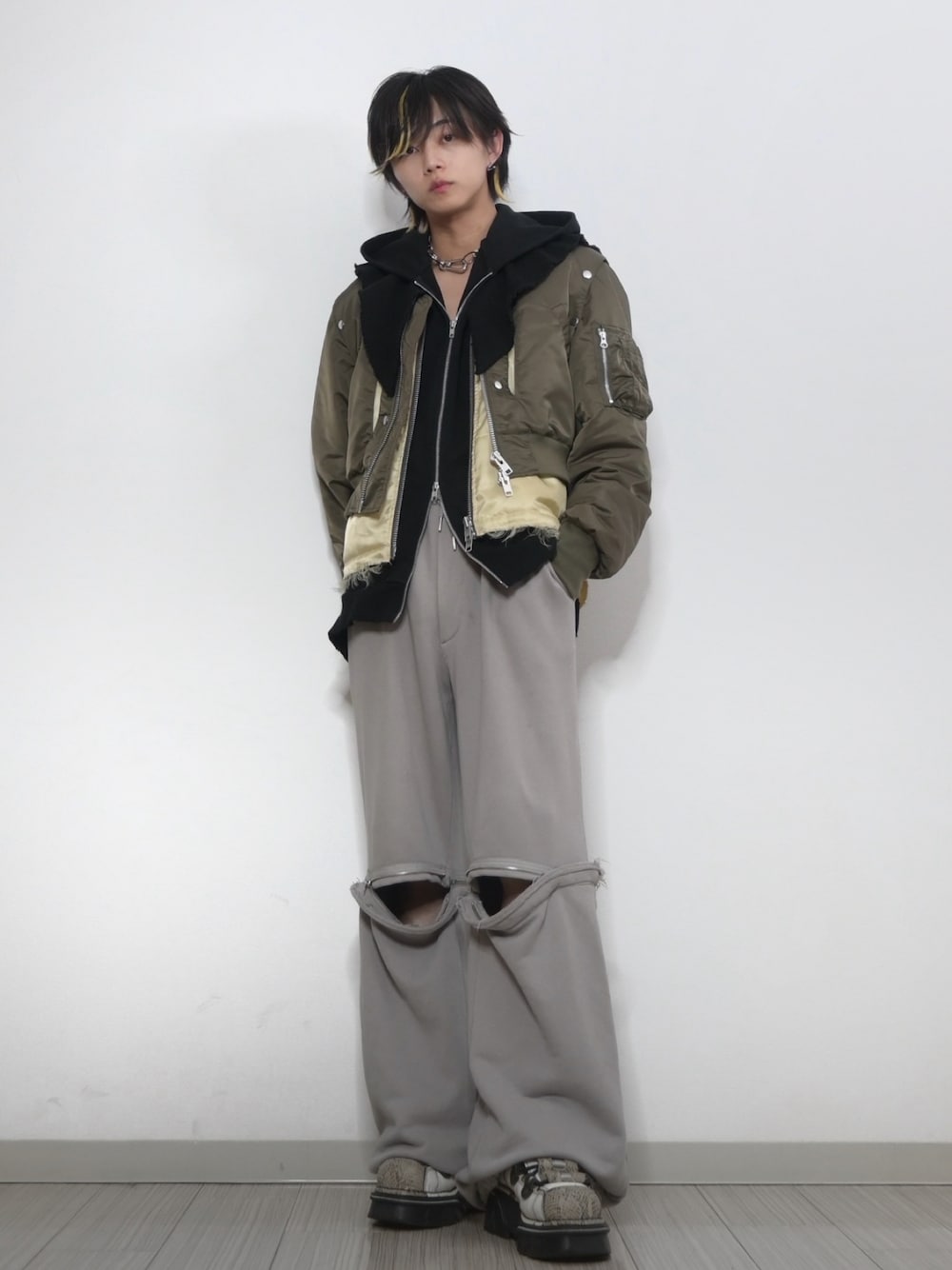 TAKATO｜GRANCYのMA-1を使ったコーディネート - WEAR