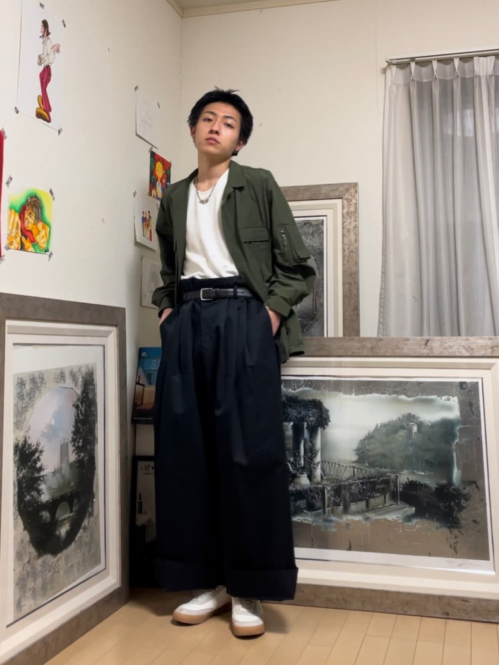 ken｜GUのスラックスを使ったコーディネート - WEAR