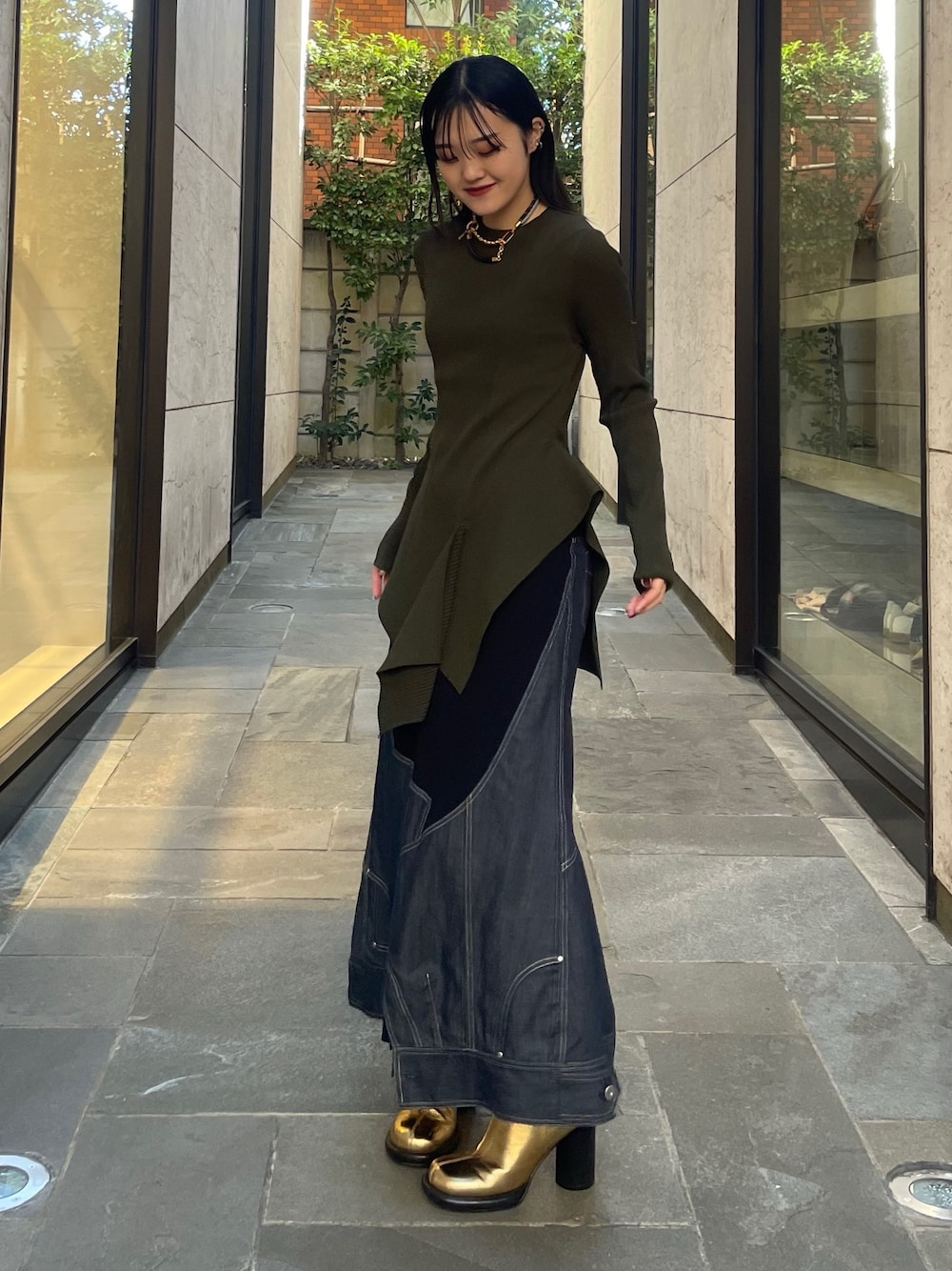 MINA(UN3D．)｜UN3D.のニット/セーターを使ったコーディネート - WEAR