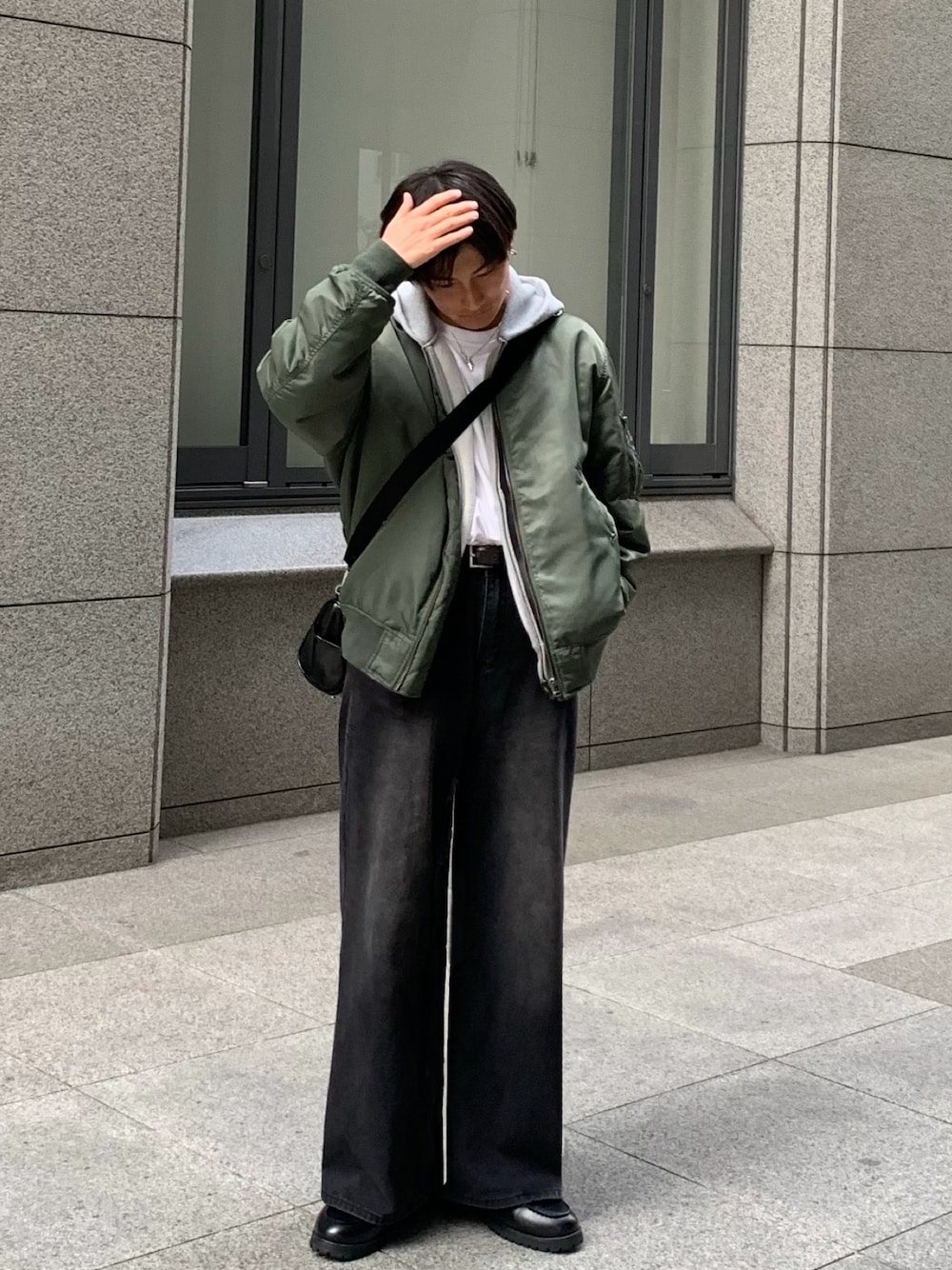 yütarou｜GUのMA-1を使ったコーディネート - WEAR