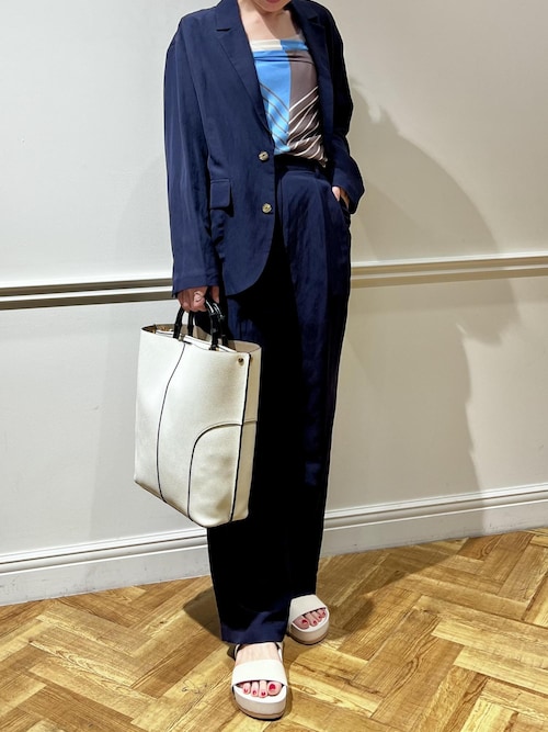 セール】レーヨンリネン センタープレスパンツ【セットアップ