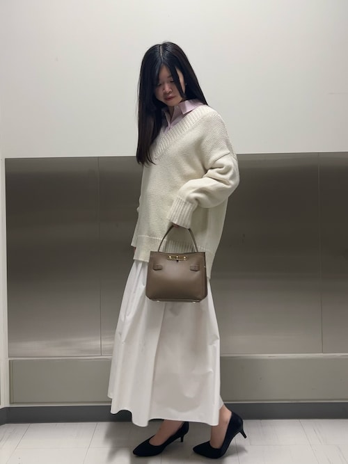 セール】ウォッシャブルメモリータフタロングスカート（スカート