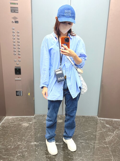 Angie Cheng｜miu miuのキャップを使ったコーディネート - WEAR