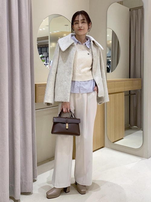 セール】【アウター総選挙1位】ビッグカラーモモンガシャギーショート