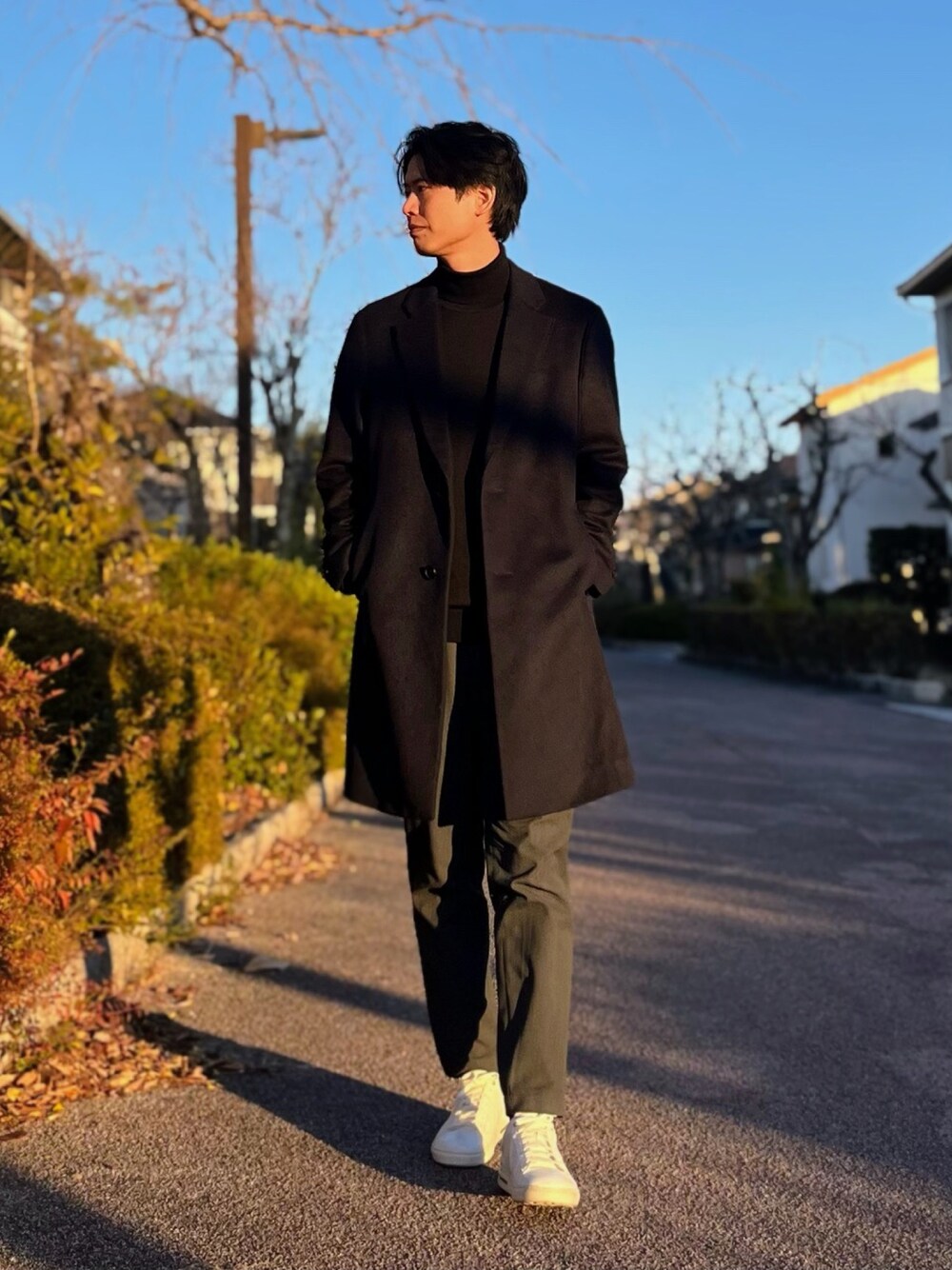 takamitsu suzuki｜UNIQLOのチェスターコートを使ったコーディネート - WEAR