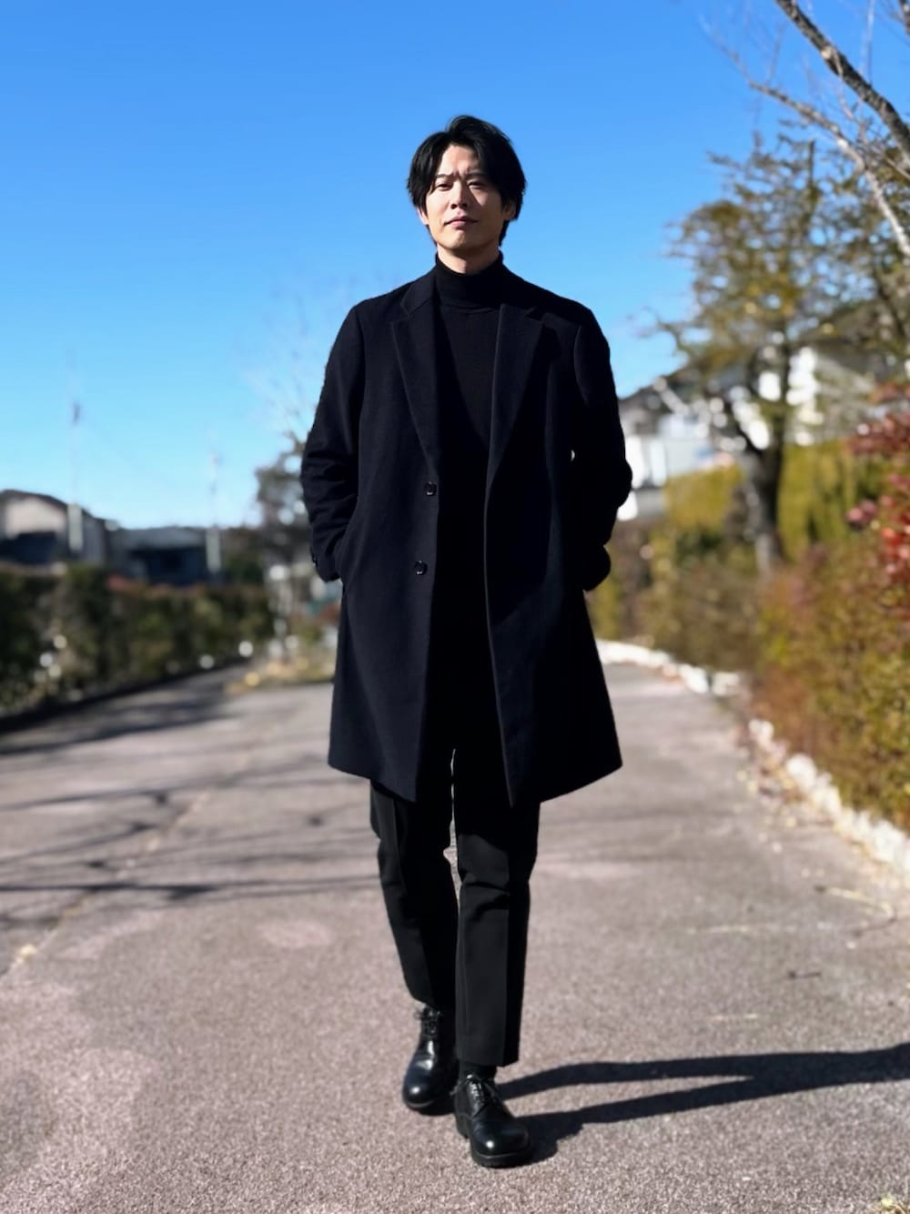 takamitsu suzuki｜UNIQLOのチェスターコートを使ったコーディネート - WEAR