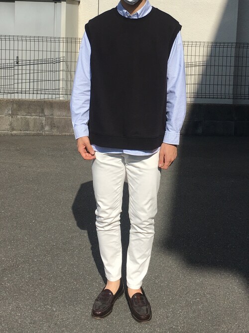 S24｜GUのベストを使ったコーディネート - WEAR