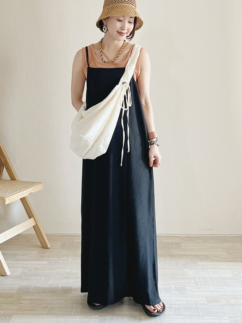 陽｜frames RAY CASSINのワンピースを使ったコーディネート - WEAR