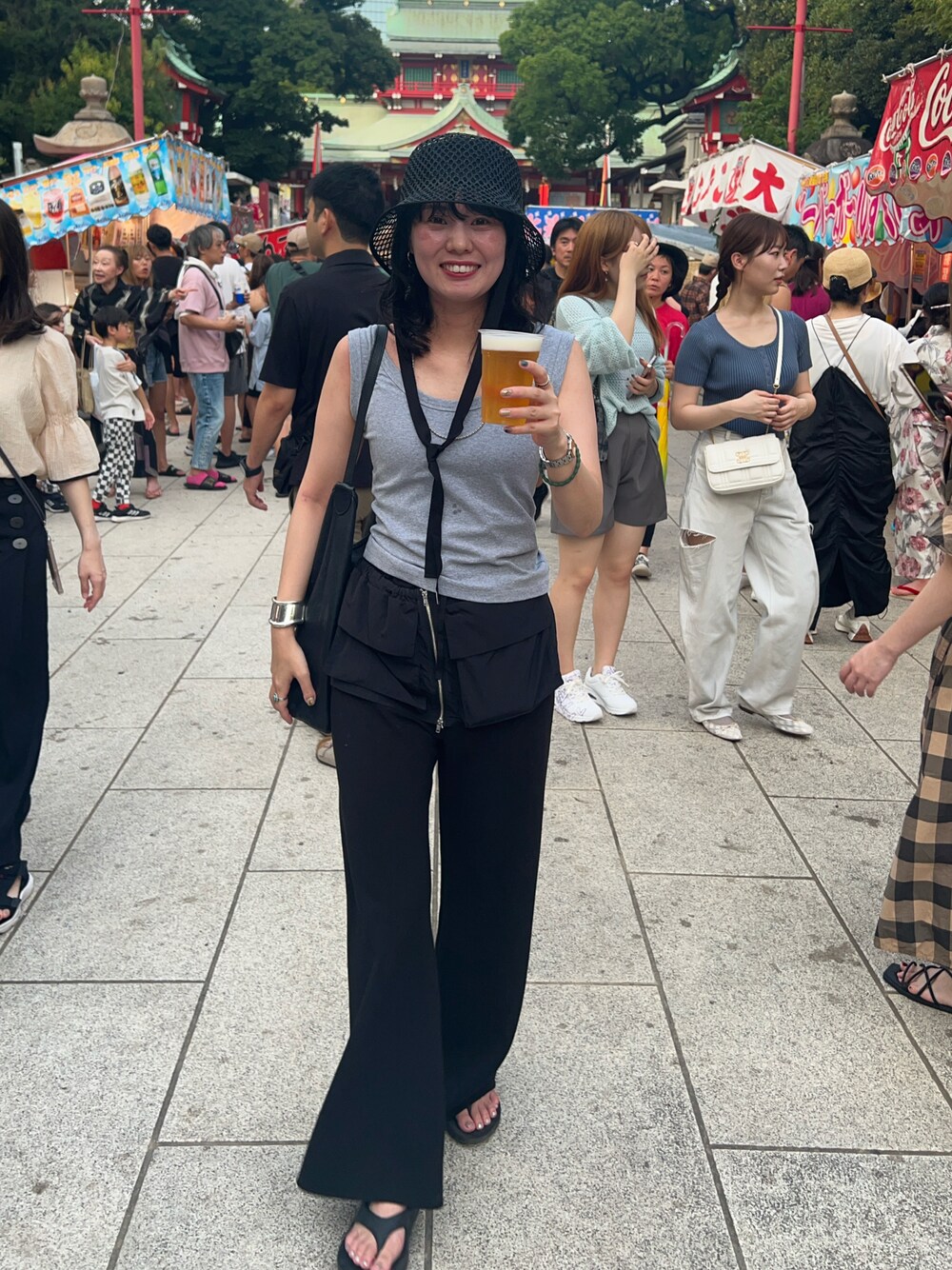 TOKUMURA_161cm(SHENERY有楽町店)｜OOFOSのサンダルを使ったコーディネート - WEAR