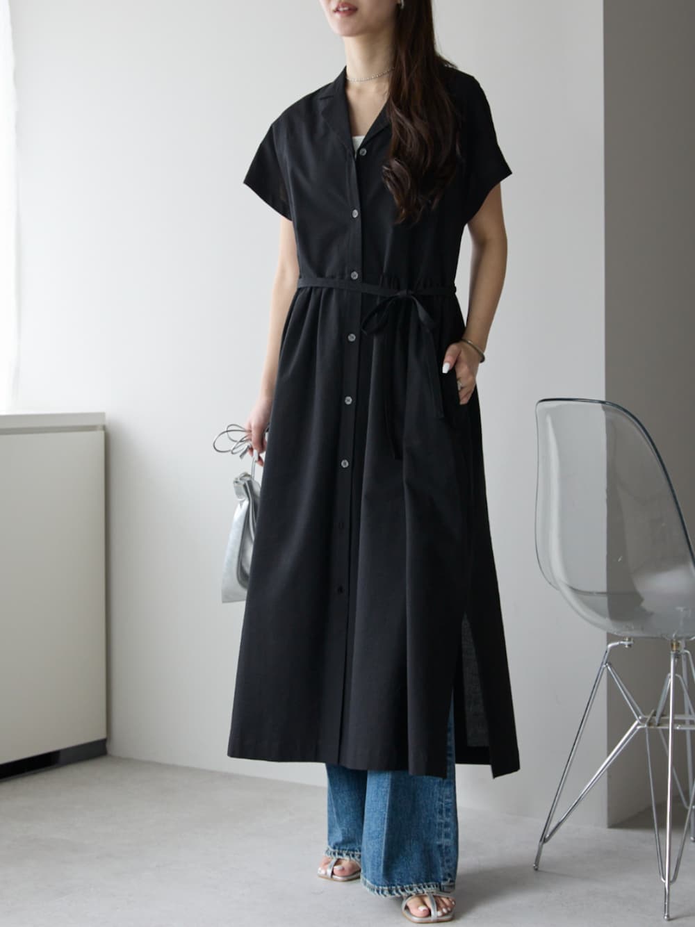 PREFERIR_web(PREFERIR OFFICIAL)｜PREFERIRのシャツワンピースを使ったコーディネート - WEAR