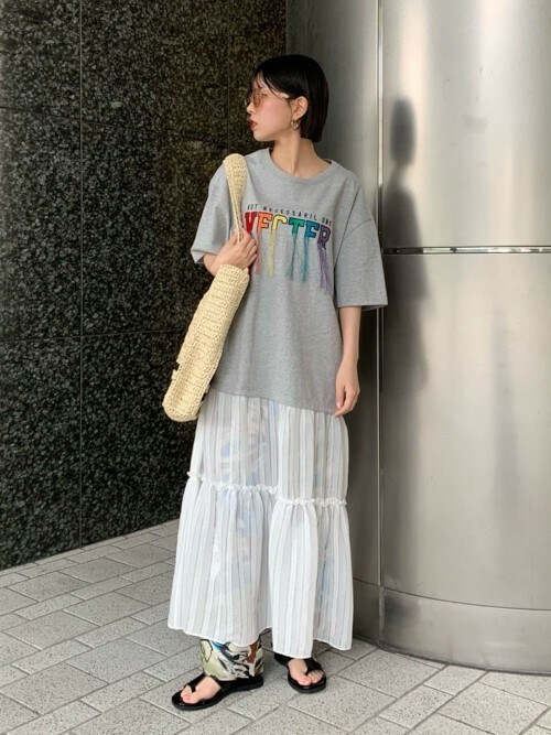 ROSE BUD STAFF(ROSE BUD STAFF)｜OKIRAKUのワンピースを使ったコーディネート - WEAR