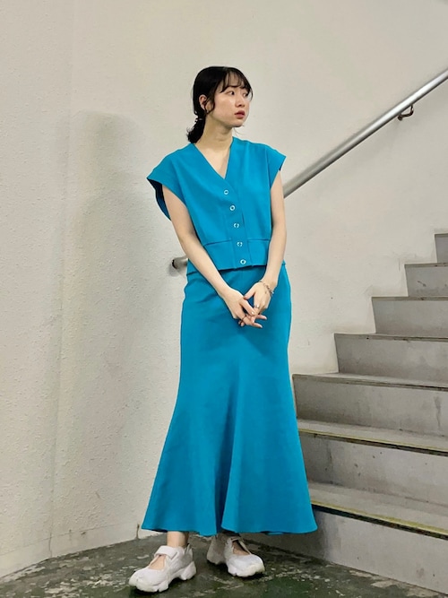 セール】リブカットソーショートベスト(Tシャツ/カットソー セール】リブカットソーショートベスト(Tシャツ/カットソー