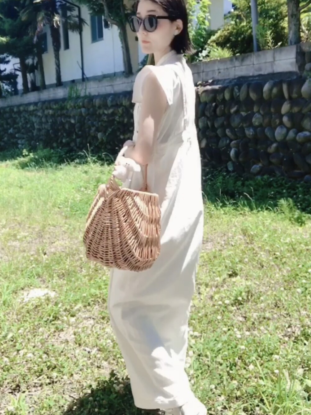 RYOKO Yuhasa｜TSURU by Mariko Oikawaのかごバッグを使ったコーディネート - WEAR