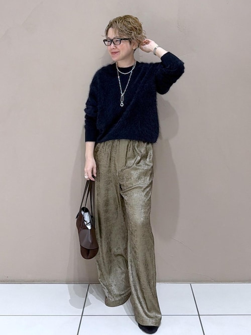 サテンワイドイージーパンツ（その他パンツ）｜SALON adam et rope