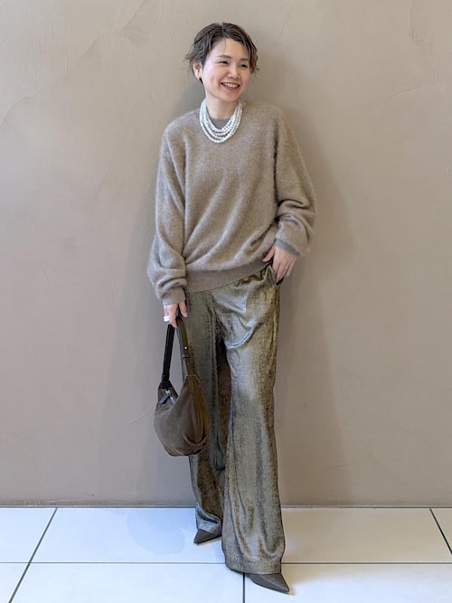 サテンワイドイージーパンツ（その他パンツ）｜SALON adam et rope