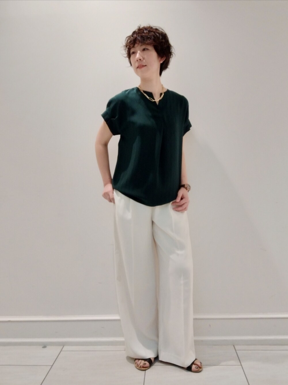 ささきん(INDIVI OFFICIAL)｜INDIVIのネックレスを使ったコーディネート - WEAR