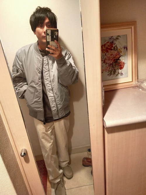 まさ｜GUのMA-1を使ったコーディネート - WEAR