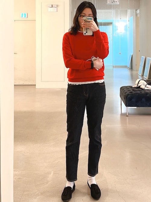 miihoo｜無印良品のデニムパンツを使ったコーディネート - WEAR