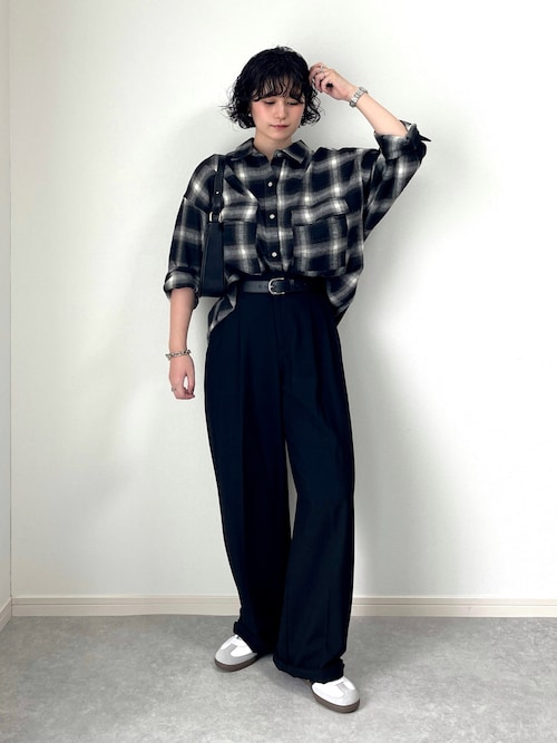 𝓂ℴ𝓂ℴ｜GUのスラックスを使ったコーディネート - WEAR