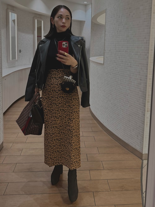 RINA.｜H&Mのライダースジャケットを使ったコーディネート - WEAR