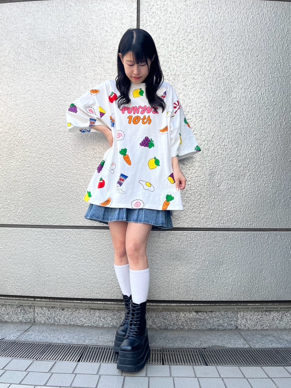 PUNYUS (PUNYUS)｜PUNYUSのTシャツ/カットソーを使ったコーディネート - WEAR