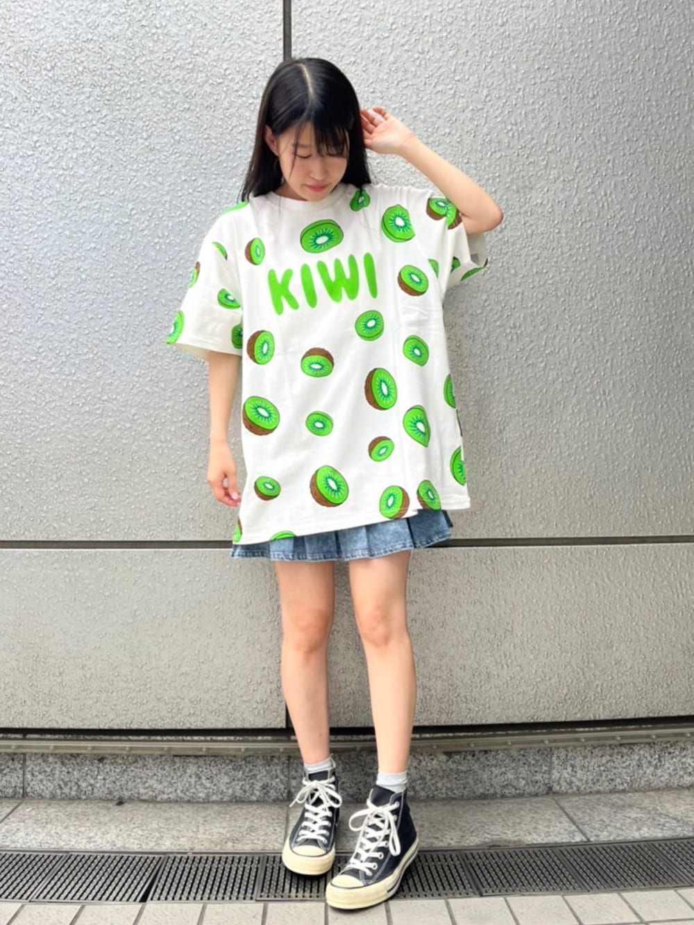 PUNYUS (PUNYUS)｜PUNYUSのデニムスカートを使ったコーディネート - WEAR