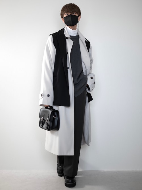 MASAKI｜CLELのステンカラーコートを使ったコーディネート - WEAR