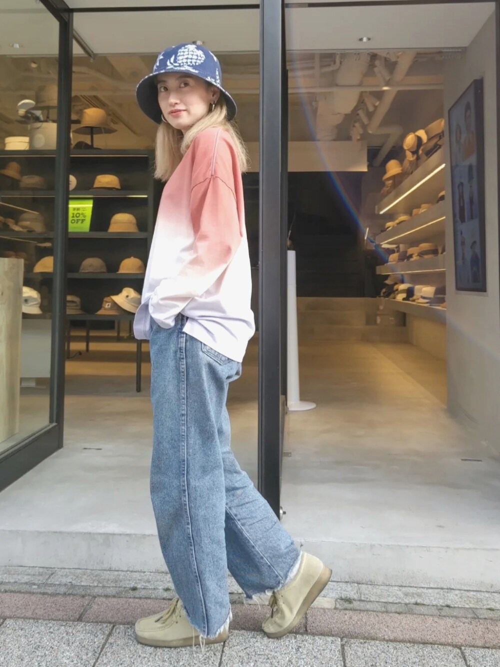 rninarni(OVERRIDE 南堀江)｜RED KAPのデニムパンツを使ったコーディネート - WEAR