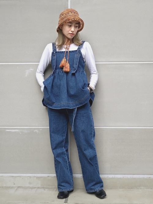 rninarni（OVERRIDE 神宮前）｜AMERIのつなぎ/オールインワンを使ったコーディネート - WEAR