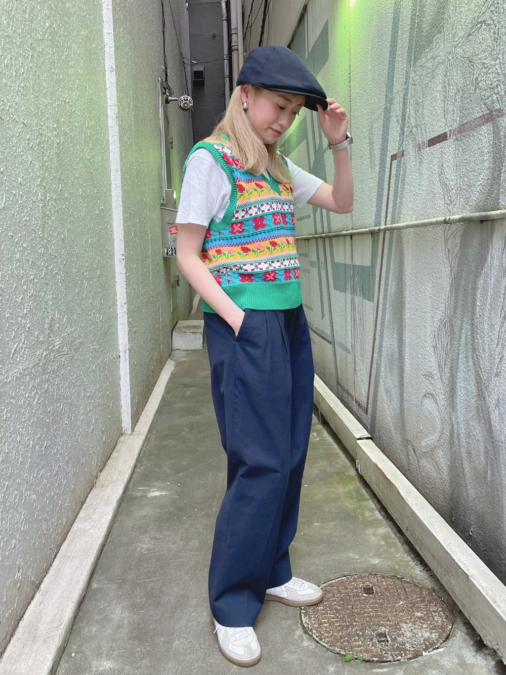 rninarni(OVERRIDE 南堀江)｜REPRODUCTION OF FOUNDのスニーカーを使ったコーディネート - WEAR