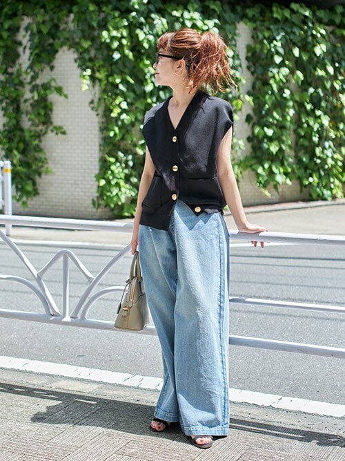 RIKA(Spick & Span 本社)｜Spick & Spanのベストを使ったコーディネート - WEAR