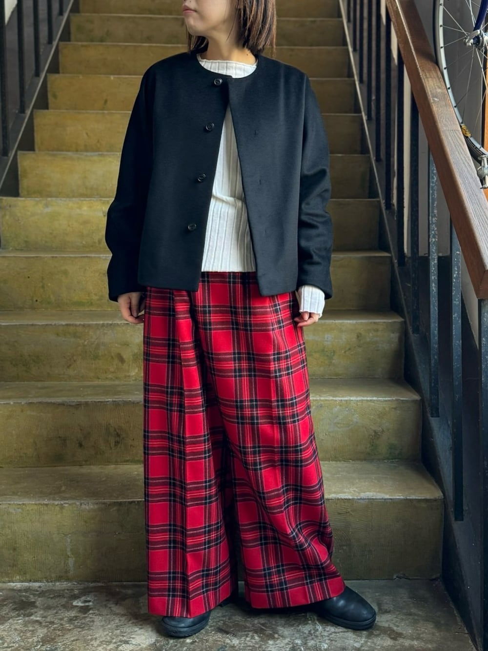 clever elephant｜ikiのノーカラーコートを使ったコーディネート - WEAR