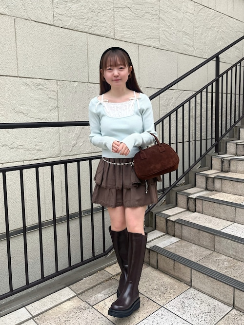 𝕥𝕠𝕞𝕠𝕜𝕒｜OLIVE des OLIVEのニット/セーターを使ったコーディネート - WEAR