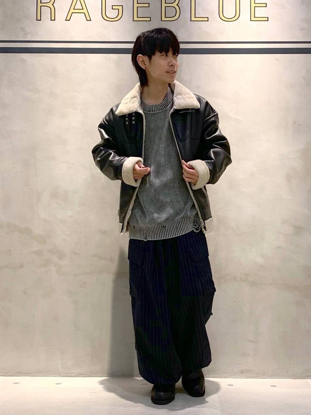Kan(RAGEBLUE mozo ワンダーシティ)｜RAGEBLUEのムートンコートを使ったコーディネート - WEAR