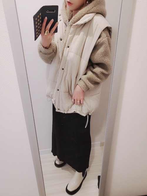 chii3☆｜CIAOPANIC TYPYのダウンベストを使ったコーディネート - WEAR